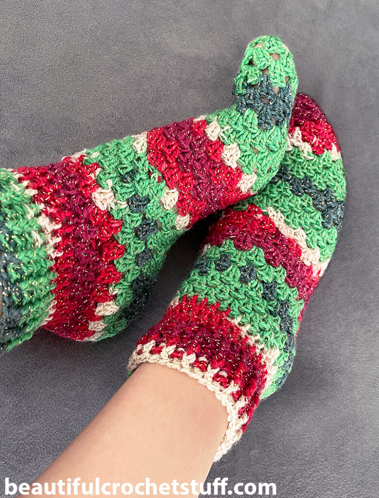 Crochet Granny Socks Pattern – Beautiful Crochet Stuff
